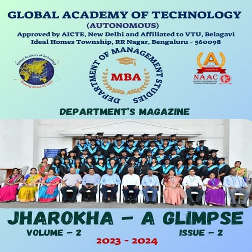 Jharokha Magazine - MBA Department Annual Magazine | PDF