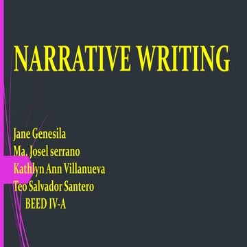 PowerPoint on Narrative