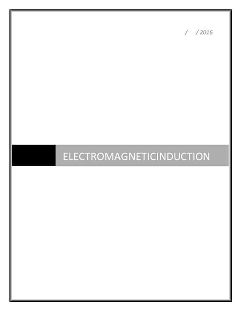 CBSE Class XII Physics Investigatory Project | PDF