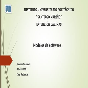 Modelos de desarrollo de software | PPTX