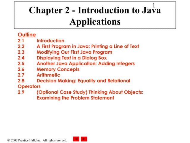 Introduction to Java Applications | PPT Introduction to Java Applications | PPT