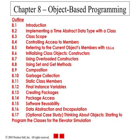 Object Based Programming Ppt 7704
