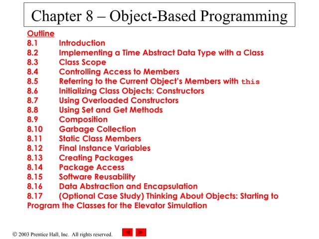 Object Based Programming Ppt 7704