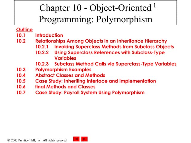 Object Oriented Programming Polymorphism Ppt 0882