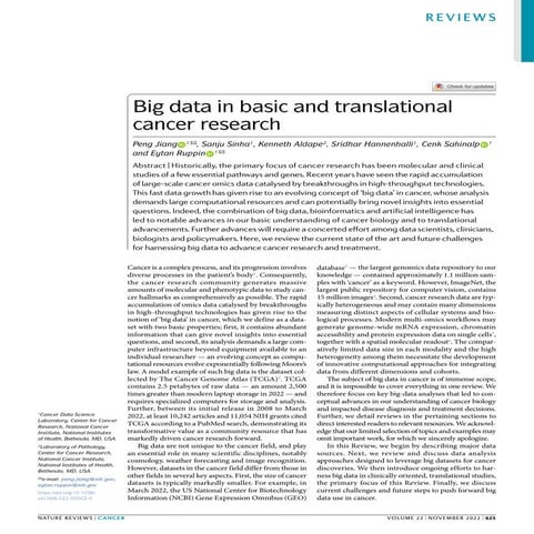 Big data in basic and translational cancer research.pdf