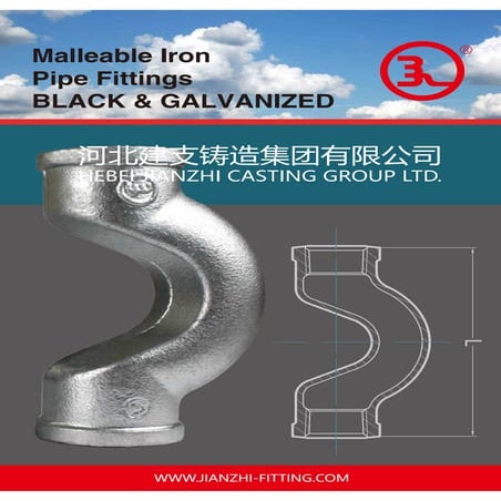 Malleable iron pipe fittings from Hebei Jianzhi Casting Group | PDF