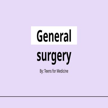 GENERAL_SURGERY.pptxsnsosnsjwiwnsjsjjsjs | PPT