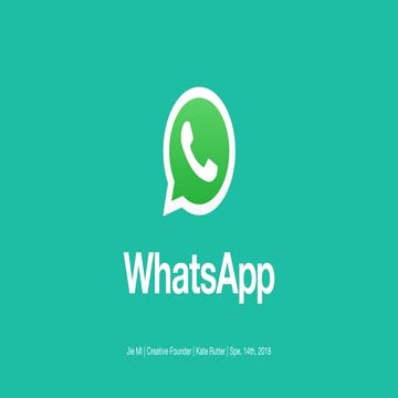 Whatsapp PPT Presentation | PPTX