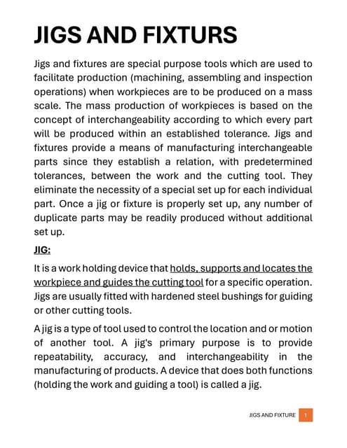 Jigs and Fixtures | PPT | Woodworking | Arts and Crafts