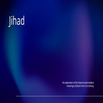 Jihad In 21st centaury-Brief History.pptx