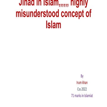 Jihad in Islam,,,,,, highly misunderstood concept of.pptx