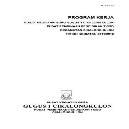 Jilid program kerja | PDF