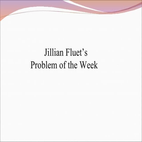 Problem Of The Week Math | PPT