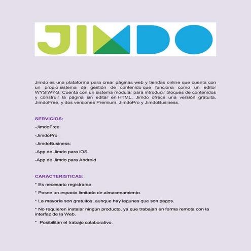 Todo sobre Jimdo | PDF