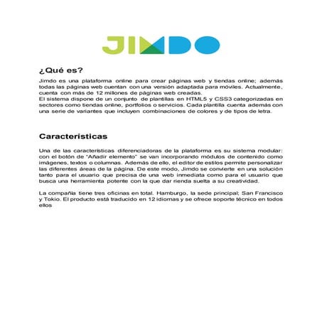 Todo sobre Jimdo | PDF