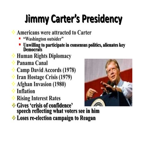 Jimmy carter’s presidency | PPTX