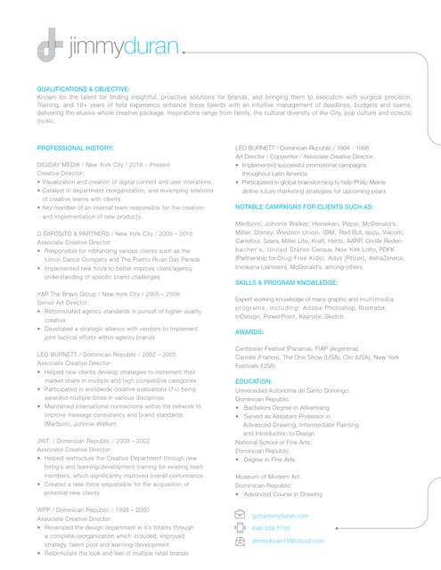 Cindy Ronzoni's 2014 Resume | DOC | Television | Entertainment