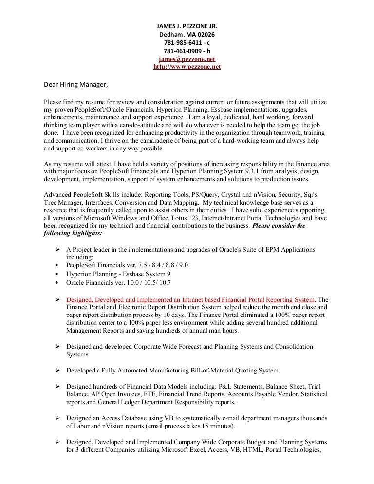 Jimmy Sweeney Cover Letter Samples