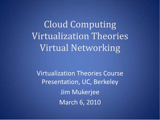 Virtualization And Cloud Computing Presentation Ppt