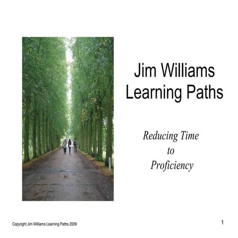 Jim Williams Learning Paths 080110 | PPT