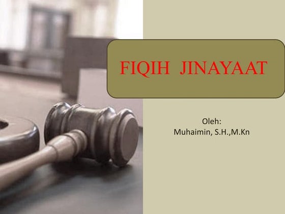 Ketentuan Islam Perihal JINAYAT.pptx