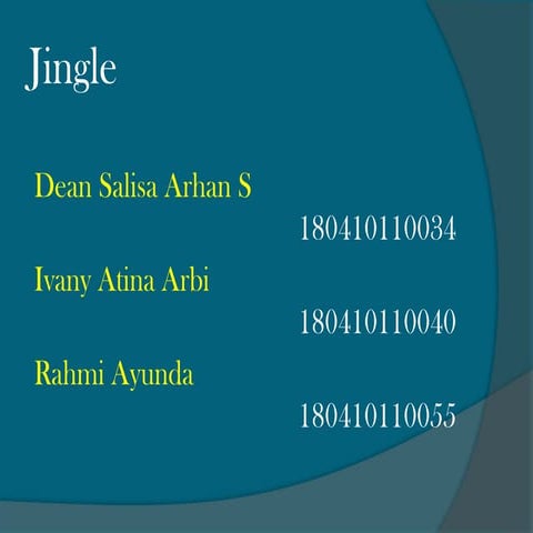 Jingle | PPTX