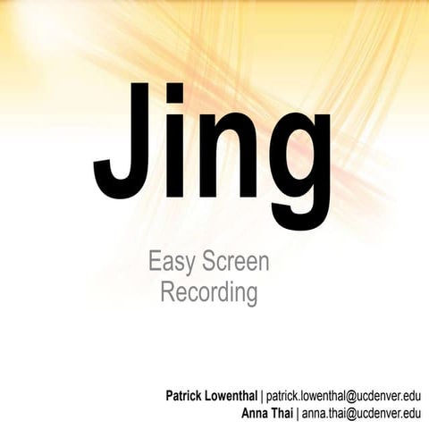 Jing Workshop | PPT