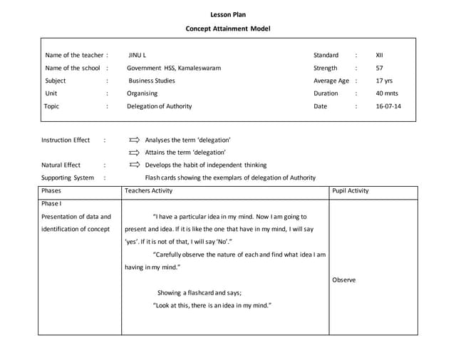 ICT lesson plan | DOCX