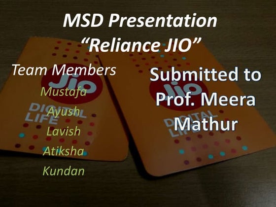 Jio Case Study | PPTX | Internet | Computing