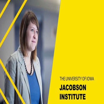 Jacobson Institute Overview | PPTX | Business | Business and Finance