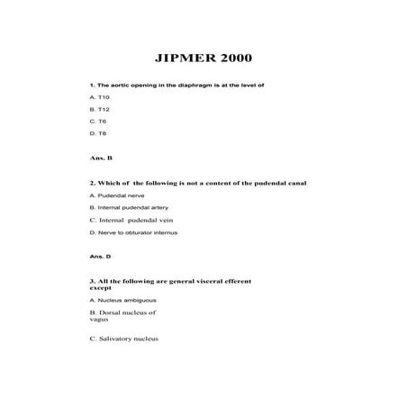 Jipmer solved 2000 | PDF