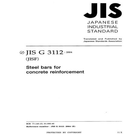 Jis g-03112 | PDF