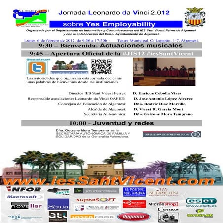JIS12 Proyecto Leonardo da Vinci Yes Employability sobre Empleo 2.0 | PDF