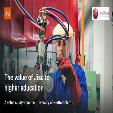 Value study from the University of Hertfordshire | PPT