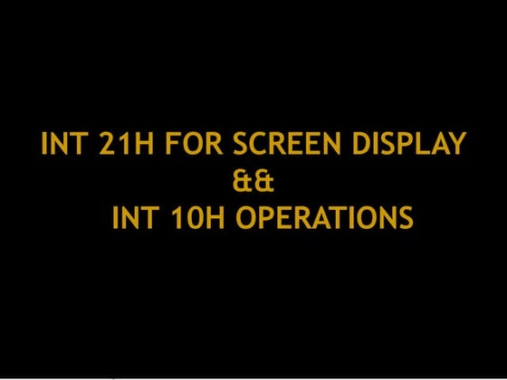 Binary And Hex Inputoutput In 8086 Assembuly Langyage Pptx Programming Languages Computing