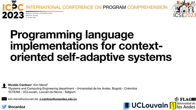 Jist Programming Language Implementations For Context Oriented Self 7177