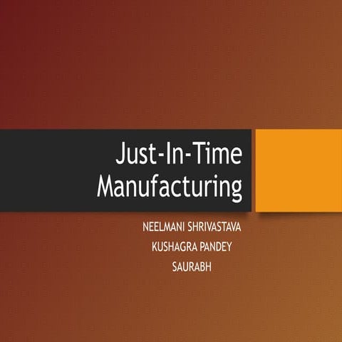 Just in time | PPT