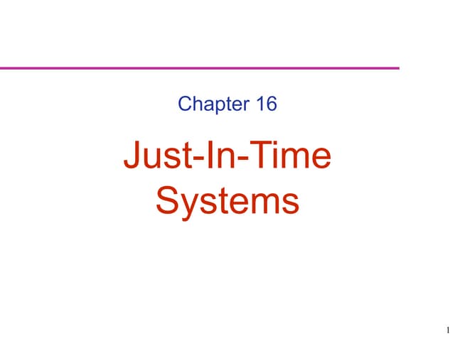 MRP,MRP-II,JIT | PPTX