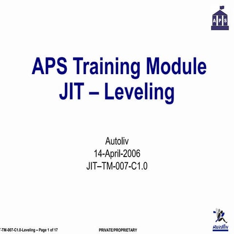 Jit tm-007-c1.0-leveling.ppt[1] | PPT