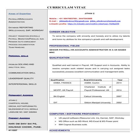 Zamon Miah CV 2017 | DOCX