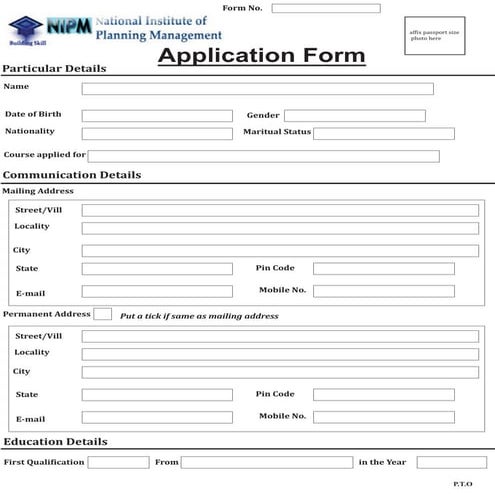 Executive MBA Enrollment form | PDF