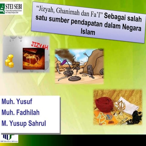 Jizyah, ghanimah, dan fa'i | PPTX