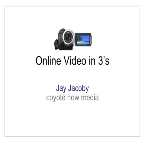 Jj online-video-in-3s | PPT