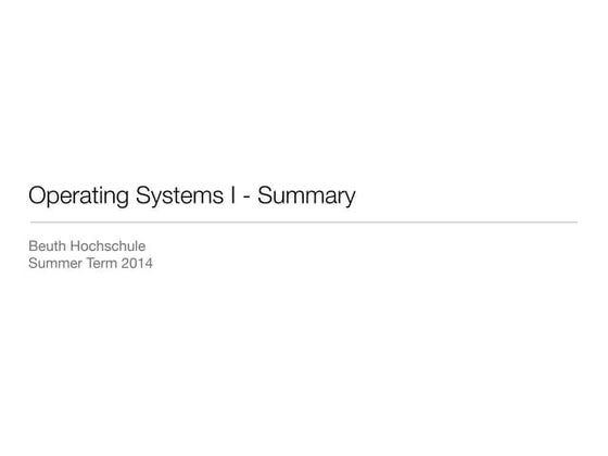 Operating system | PPT