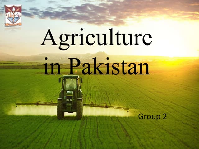 Agriculture In Pakistan Ppt