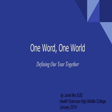 One word project 2019 | PPTX | Homework and Study | Education