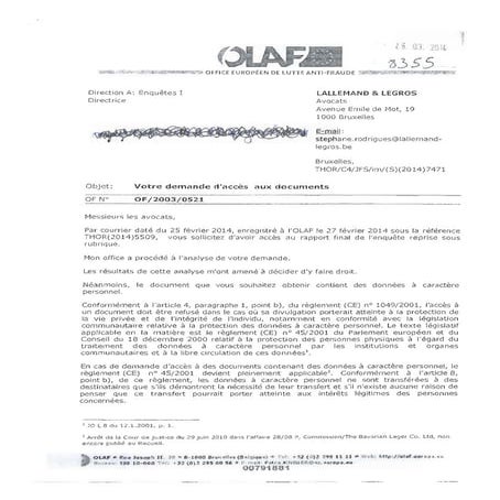 OLAF REPORT VF | PDF