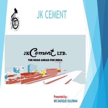 Jk cement COMPANY ANALYSIS | PPTX
