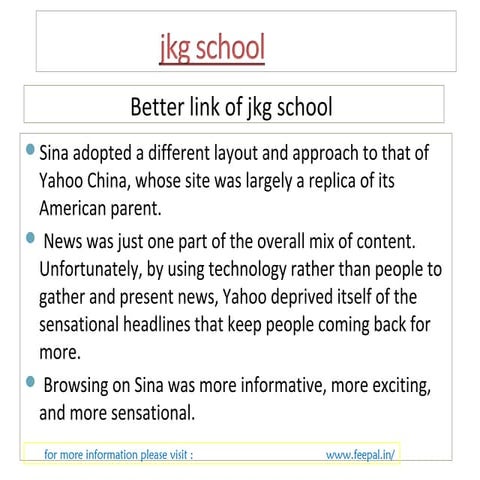 Useful information about jkg school | PPT