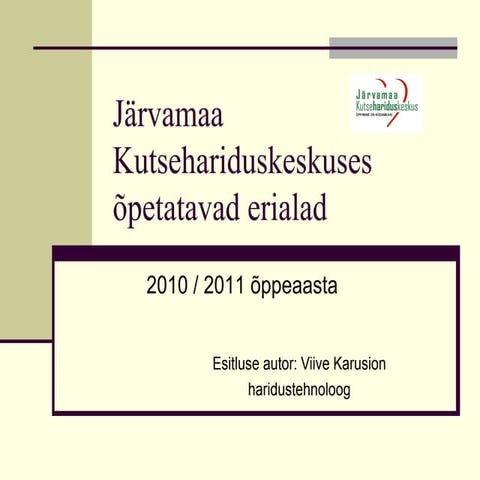 Jkhk erialad | PPT